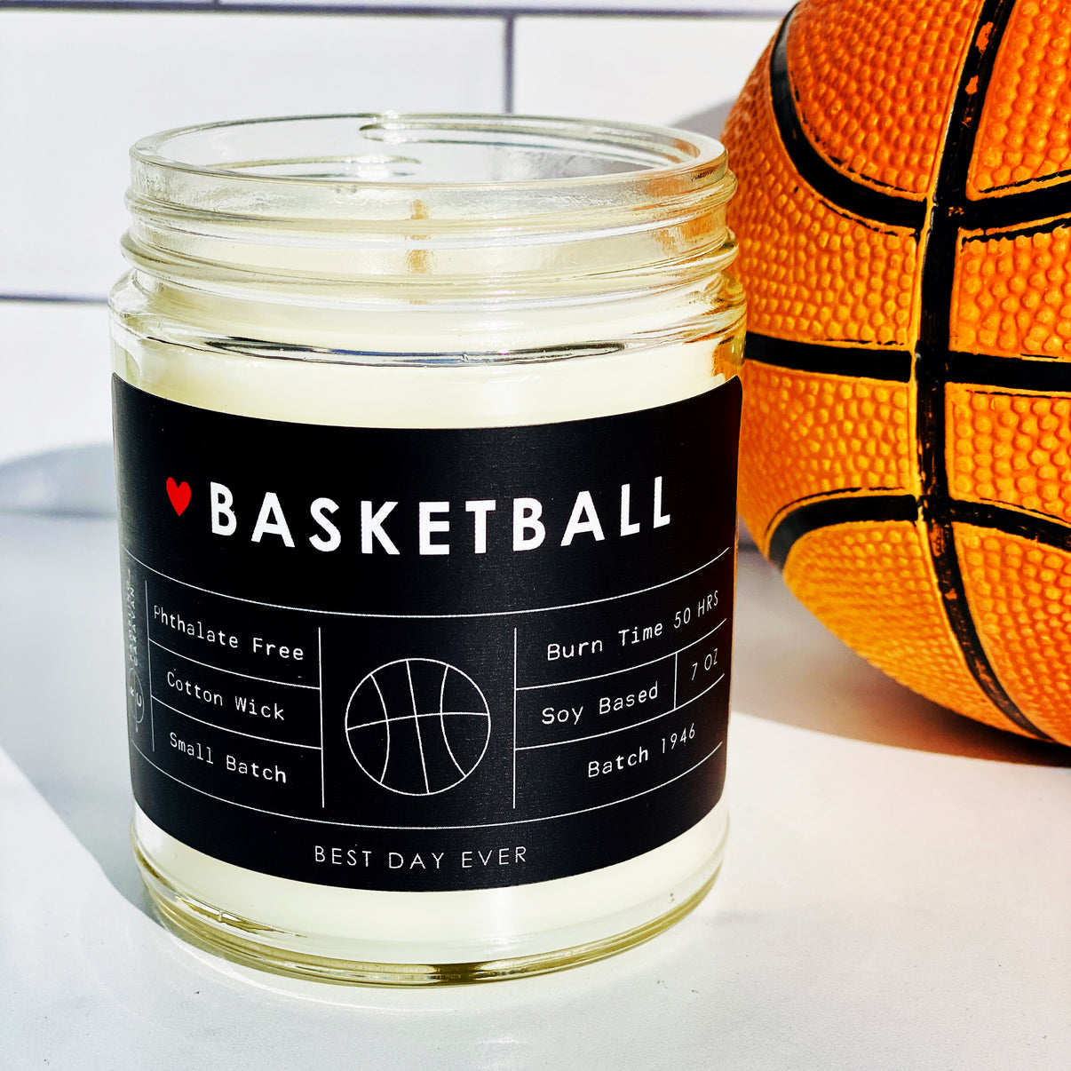 Basketball Candle – Rambling Caravan